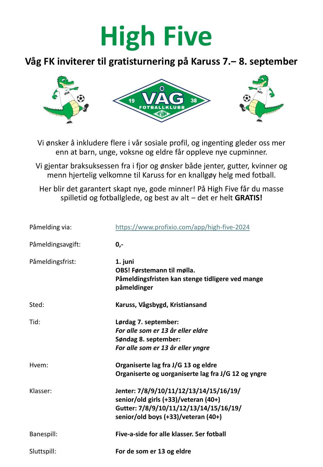 High Five - Våg Fotballklubb